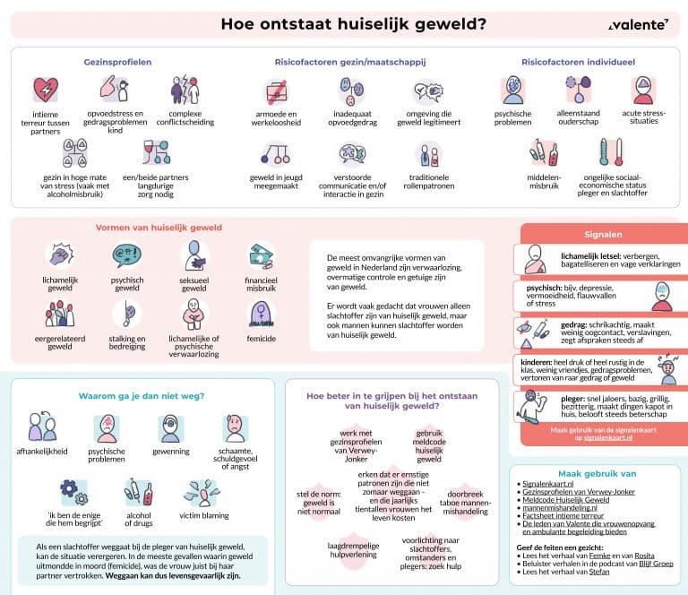 Infographic 'Hoe ontstaat huiselijk geweld' - Vereniging Valente